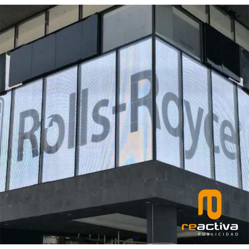 Pantalla Led transparente P-3.9mm Full Color